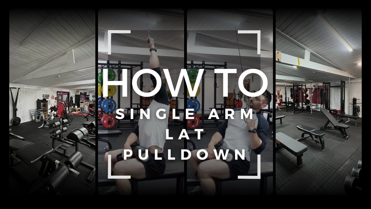 How To Single Arm Lat Pulldown - YouTube