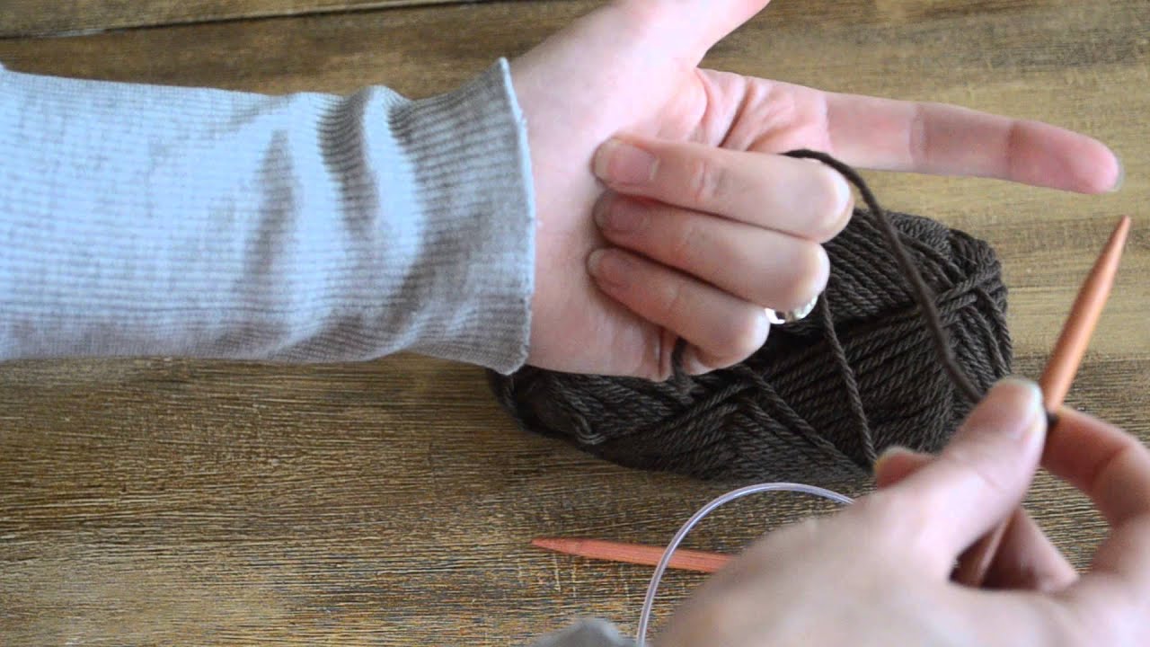 Knitting: Simple Cast On Tutorial - YouTube