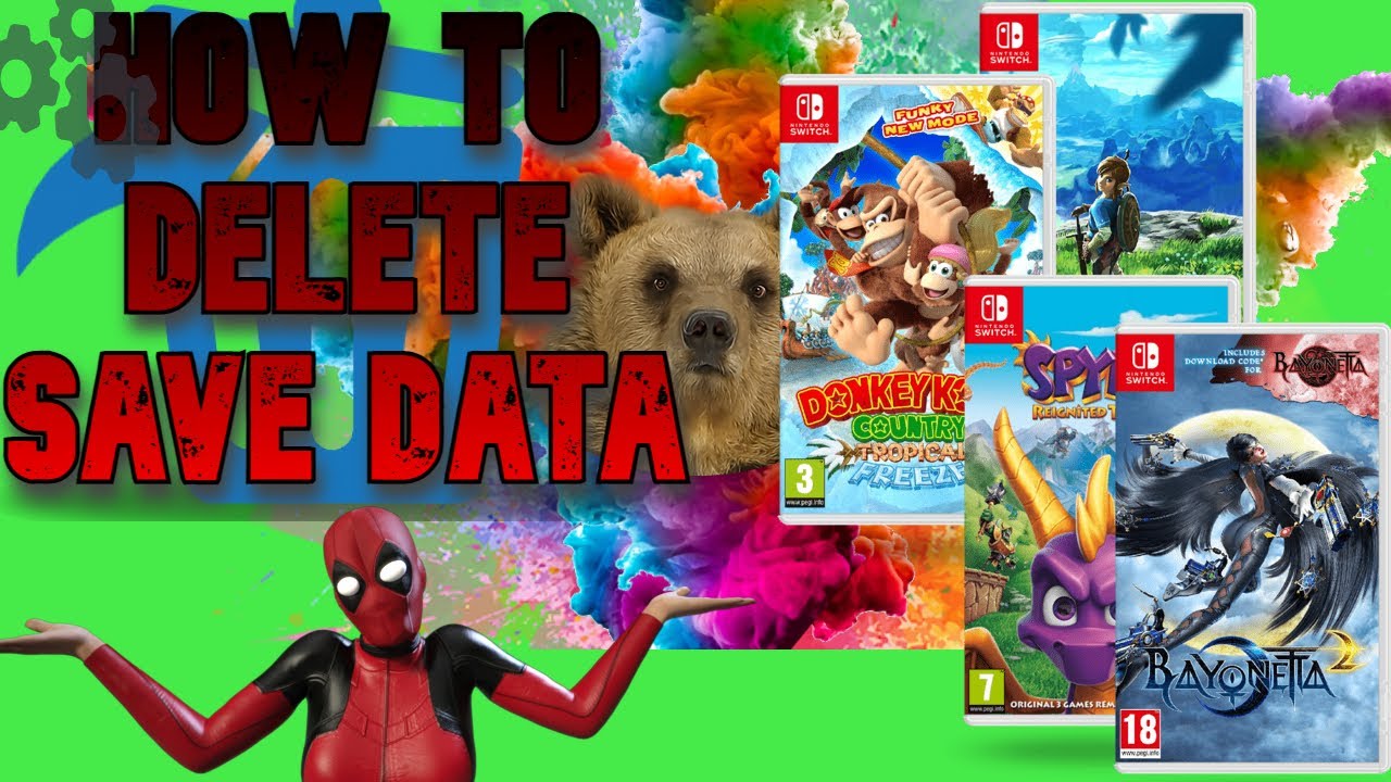 How to Delete Save data from ANY game on Nintendo switch! Legends ...