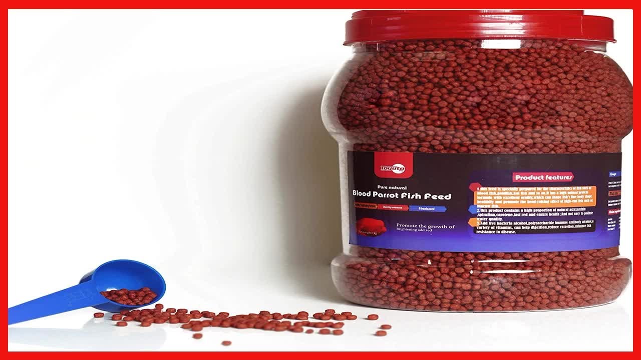 1KG Parrot Fish Pellets Food Color-Enhancing Red Parrot Cichlid Fish ...