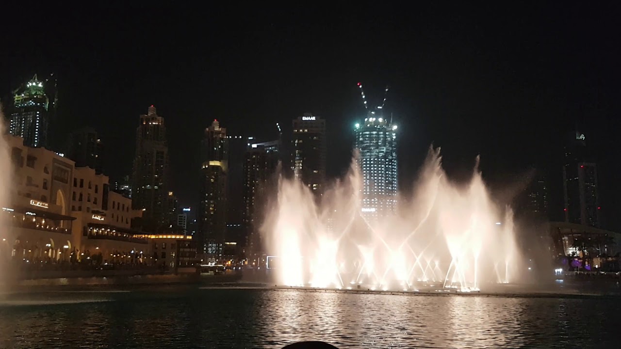 Dubai Mall Water Fountain Show 2018 - YouTube