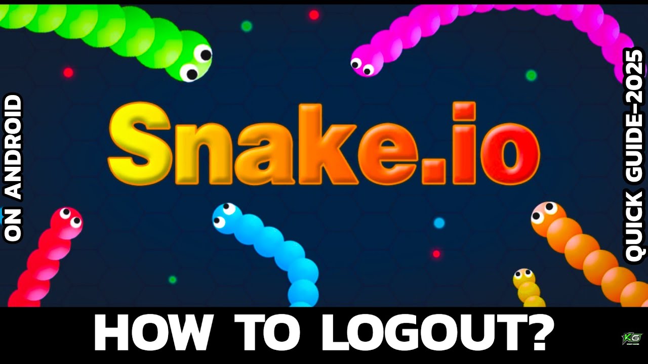 How to Logout of Snake.io | Mobile Game Account Tutorial - YouTube