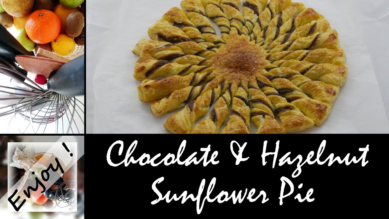 Chocolate & Hazelnut Sunflower Pie, the easy recipe - YouTube