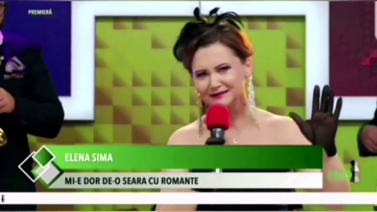 Mi-e dor de-o seară cu romanțe - Elena Sima - Etno TV - YouTube