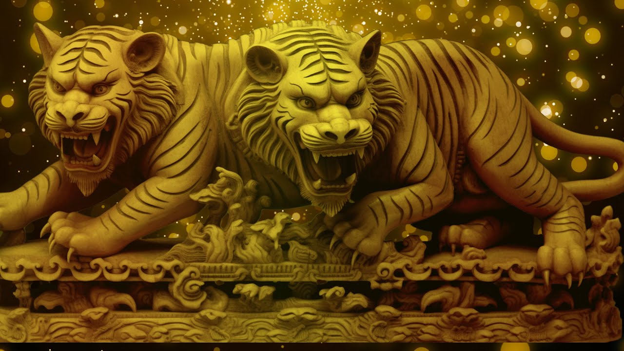 The golden tiger attracts good luck - Music to attract Money, Abundance ...