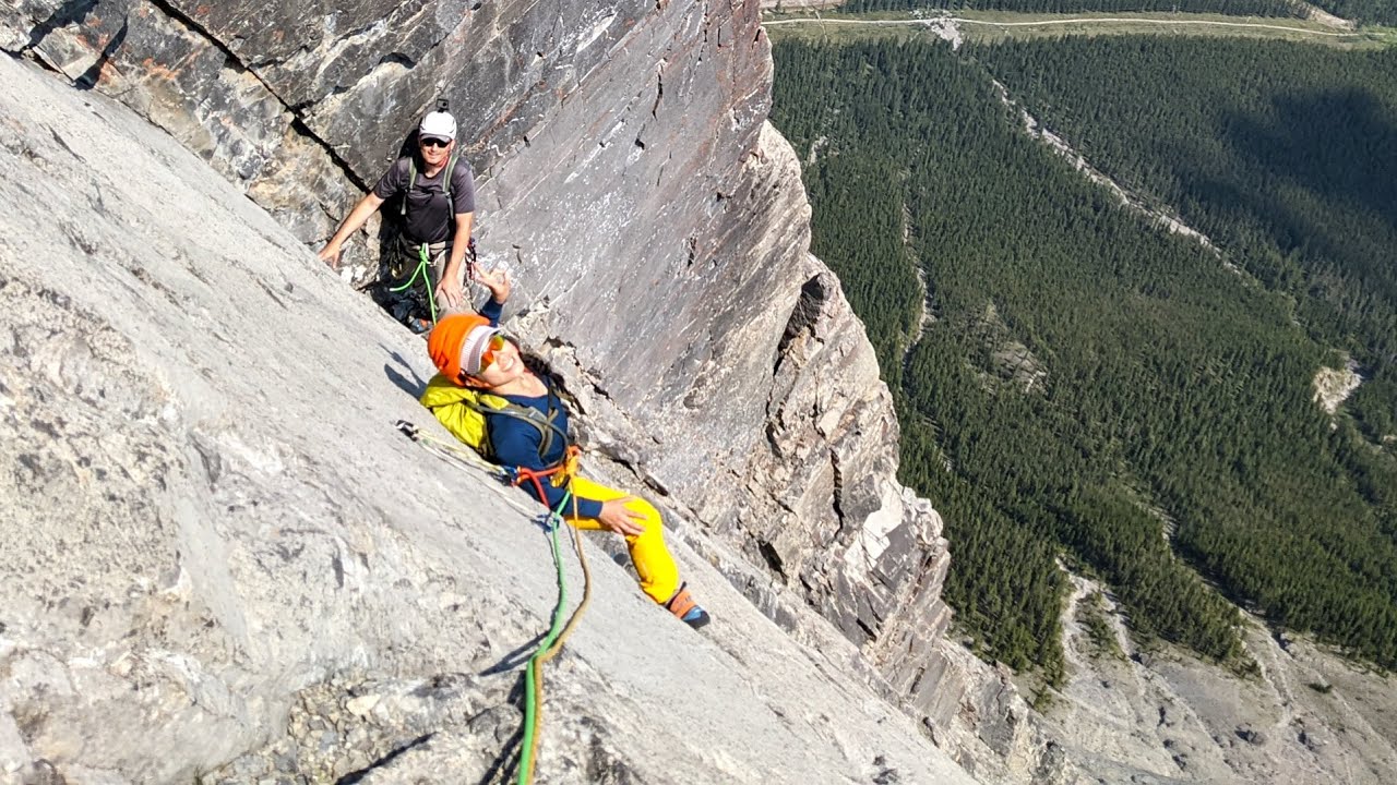 Climbing Ha Ling Peak, NE Face Route - Kananaskis, AB - YouTube