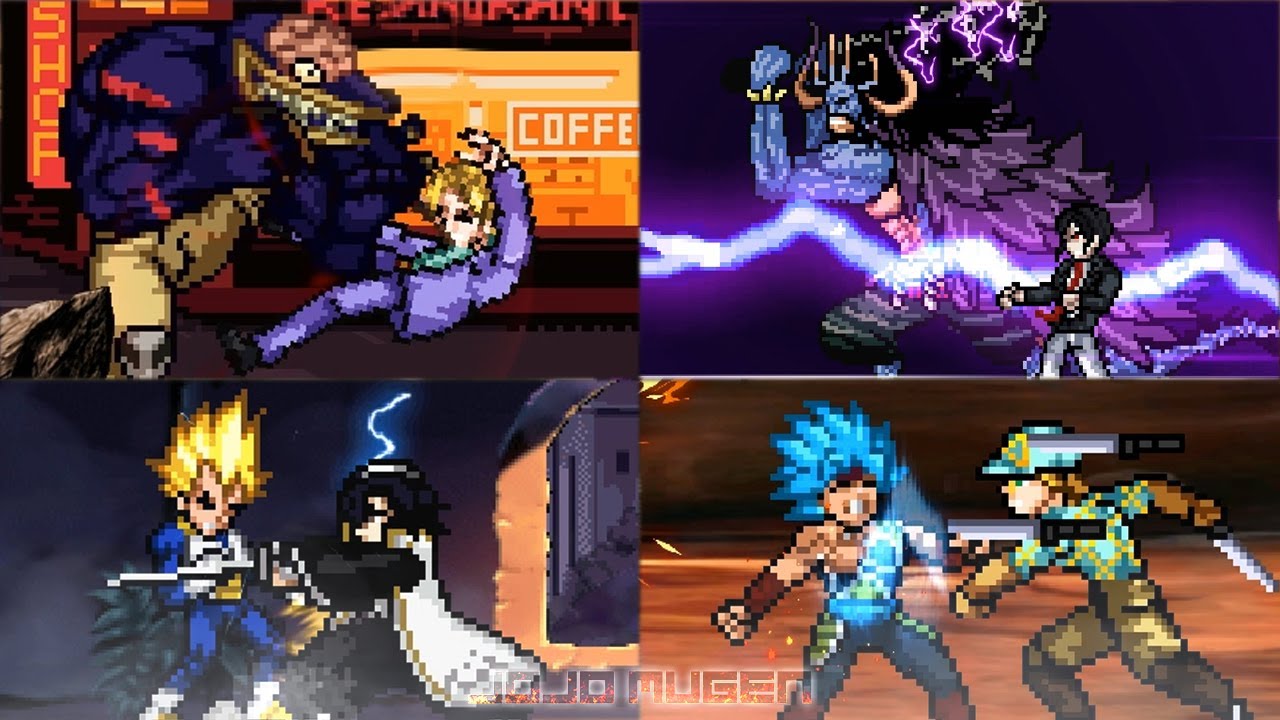 Epic Battles in the Mugen Universe! Kira Yoshikage, Diego, Kaido, Muzan ...