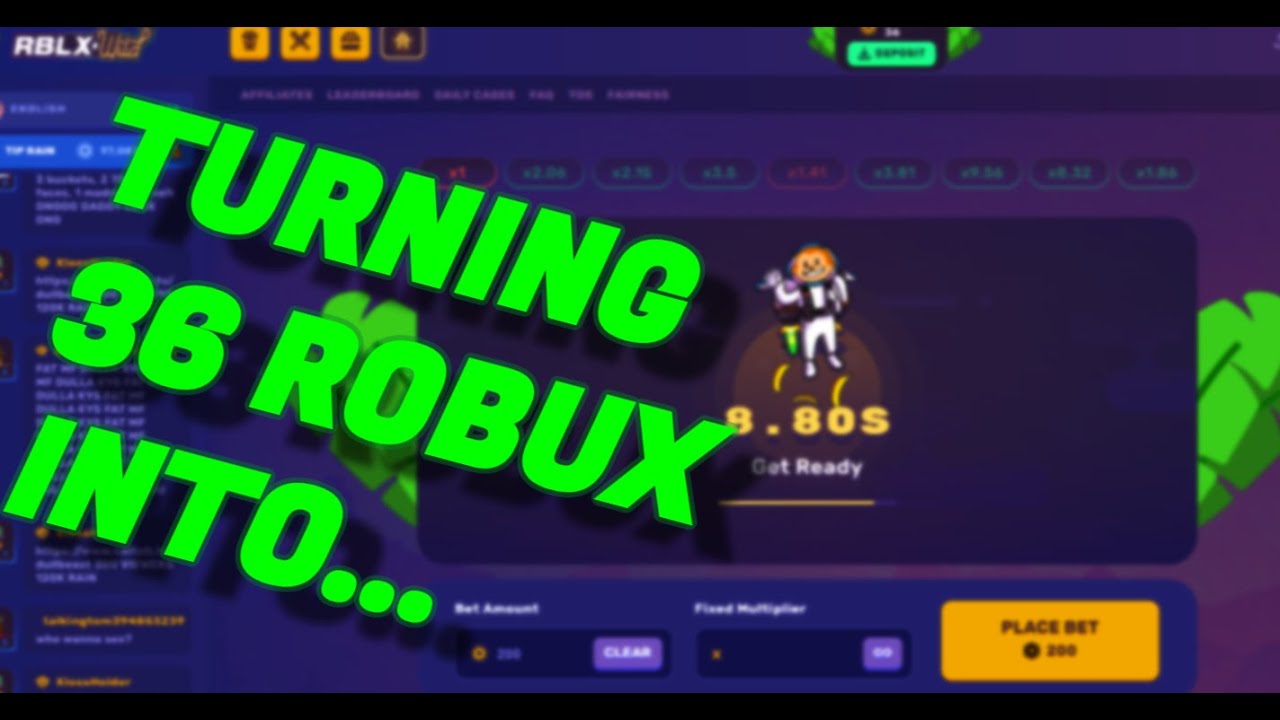 TURNING 36 ROBUX INTO... - YouTube