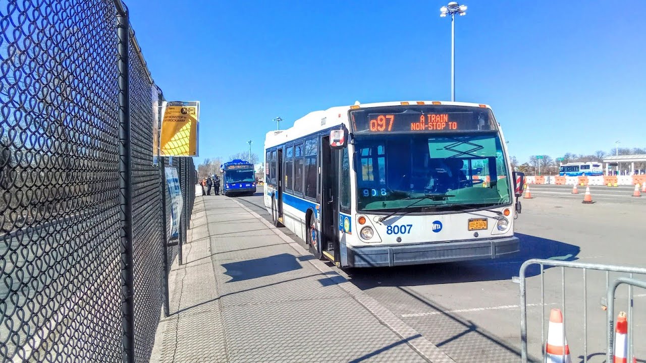 MTA Bus: Onboard the Q97 Shuttle Bus from Howard Beach-JFK Airport to ...