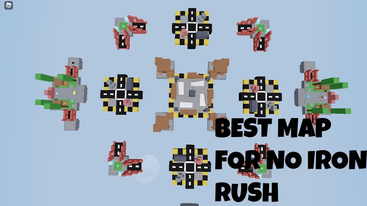 The best squads map for no Iron rush, (Roblox Bedwars) - YouTube