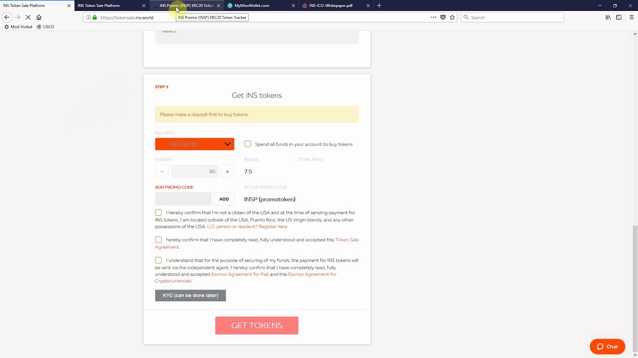 How to apply INSP (Promo) Tokens To Get 5% Bonus !!! - YouTube