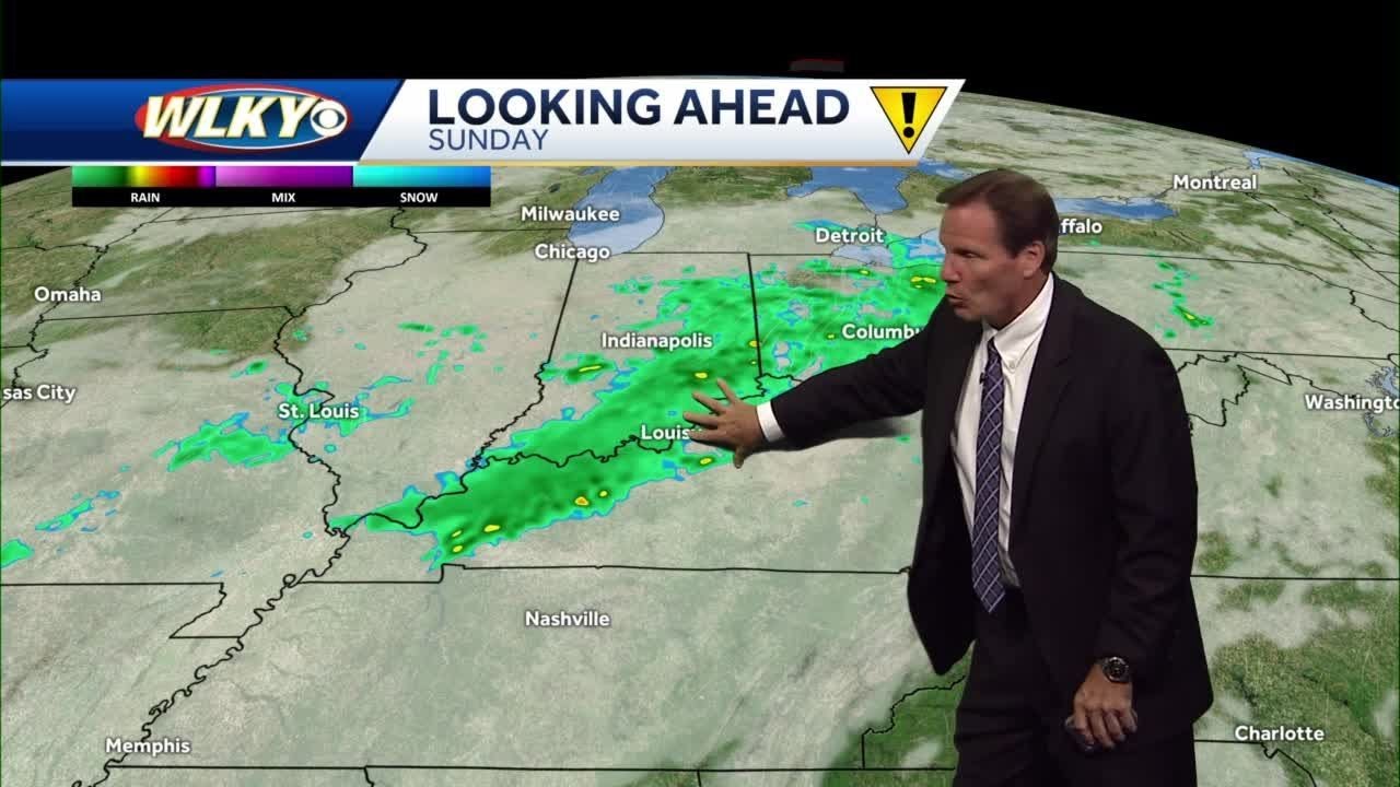 Isolated showers tonight & Saturday, rain likely Sunday - YouTube