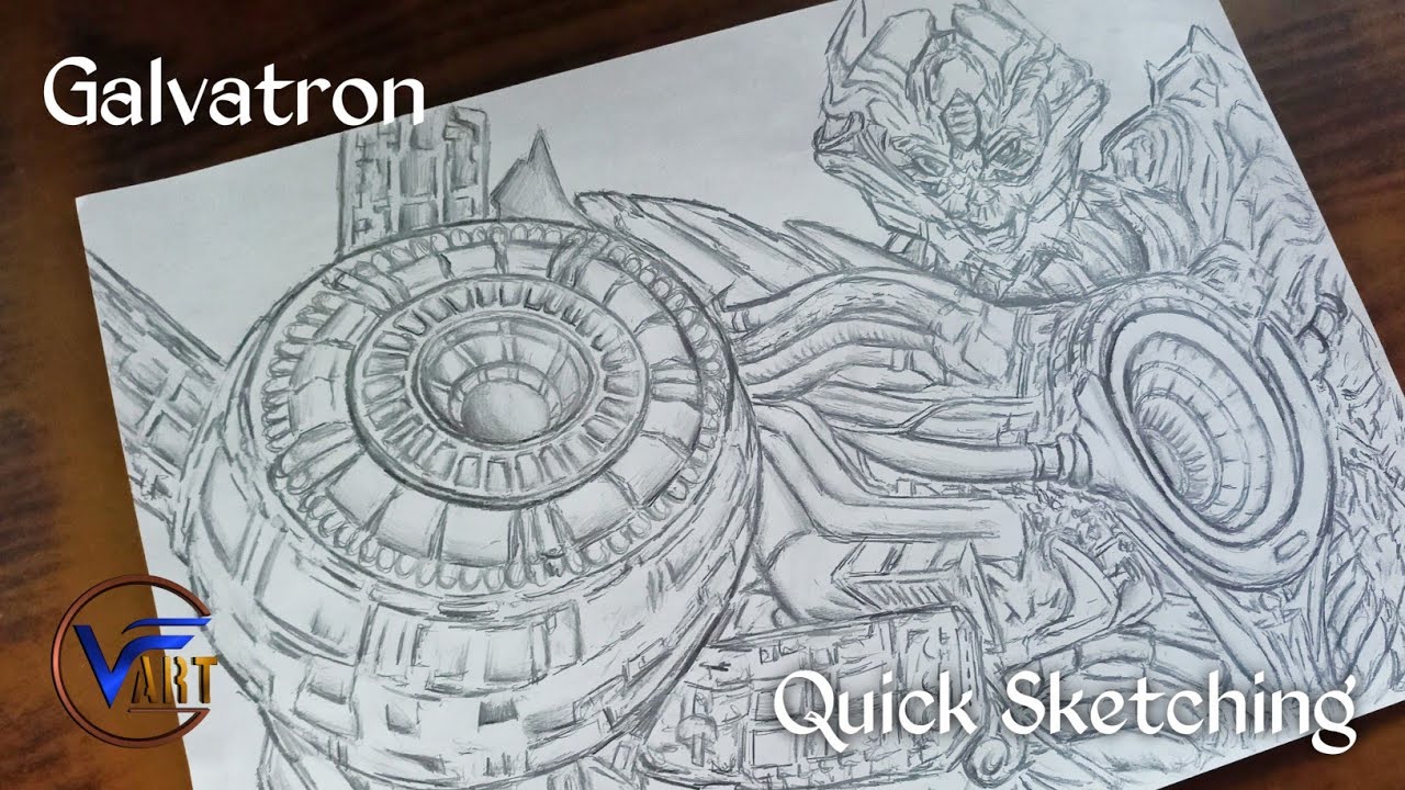 Draw Galvatron | Most Detailed Sketch 🔥 | Transformer 4 | V FACreator ...