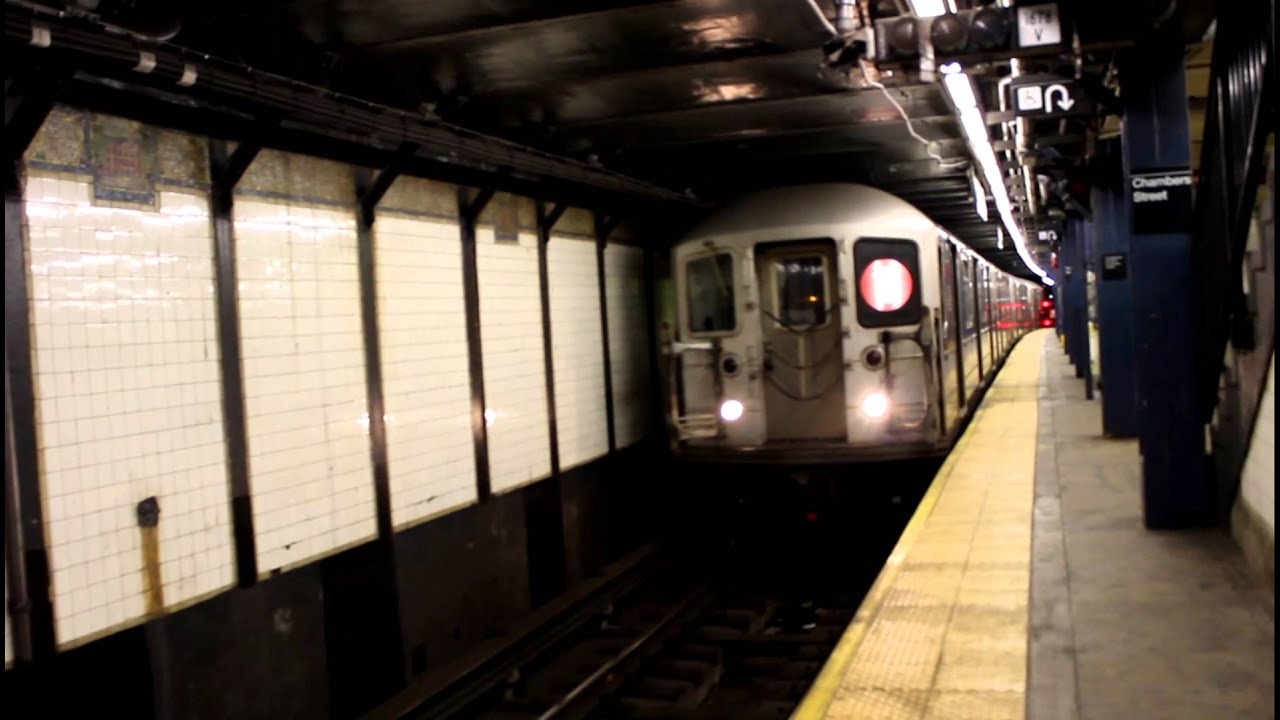 MTA NYC Subway : Rector Street - bound R62A (1) Train Arriving at ...