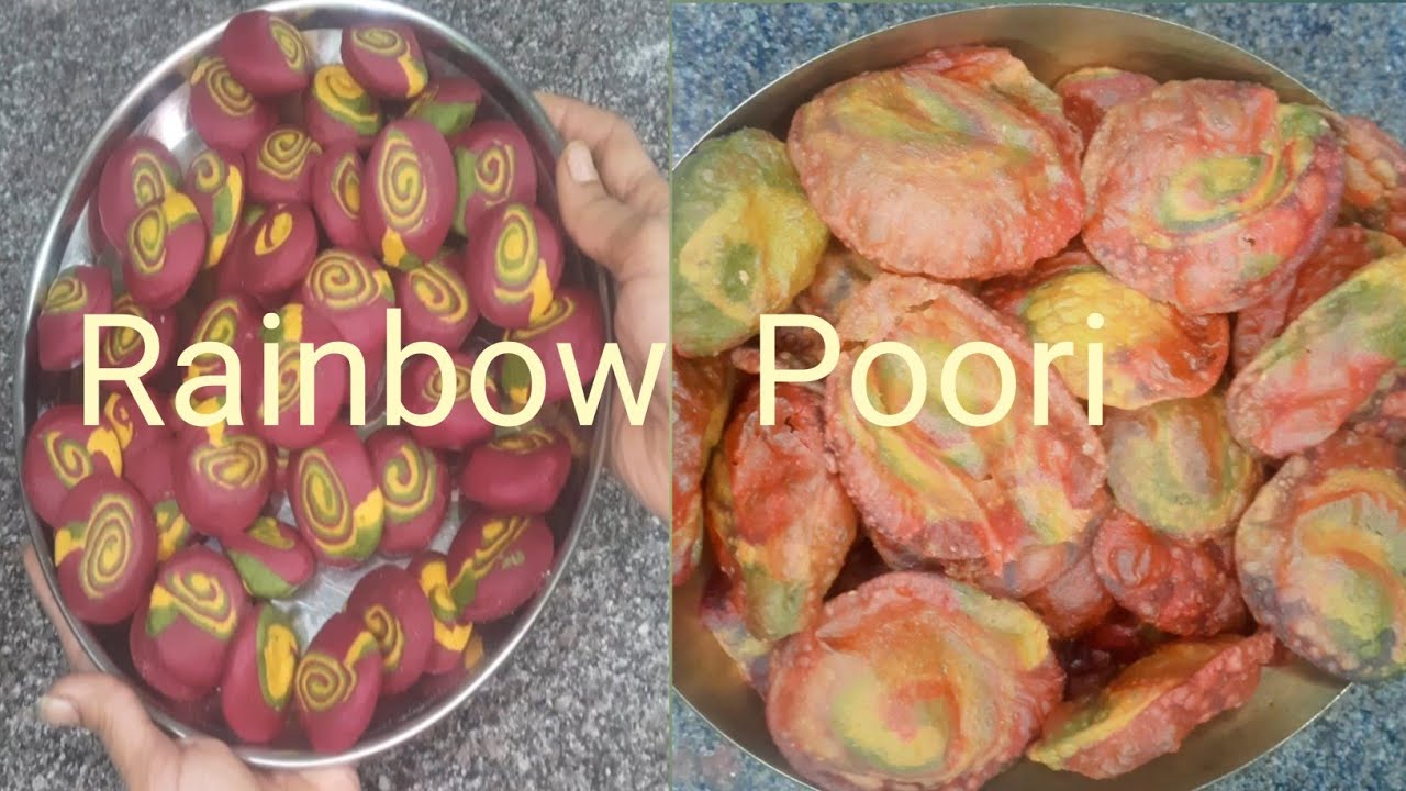 Healthy Rainbow Puri Recipe #Breakfast Recipe # - YouTube