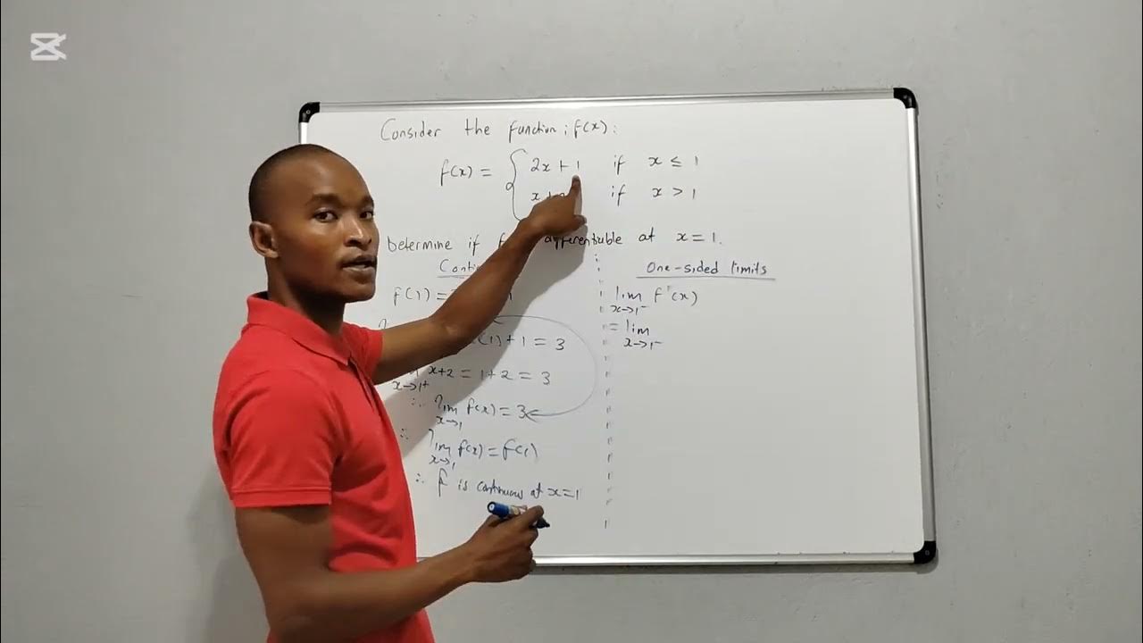 Further Studies/Advanced Mathematics | Calculus | Differentiability of Functions | Question 1 ...