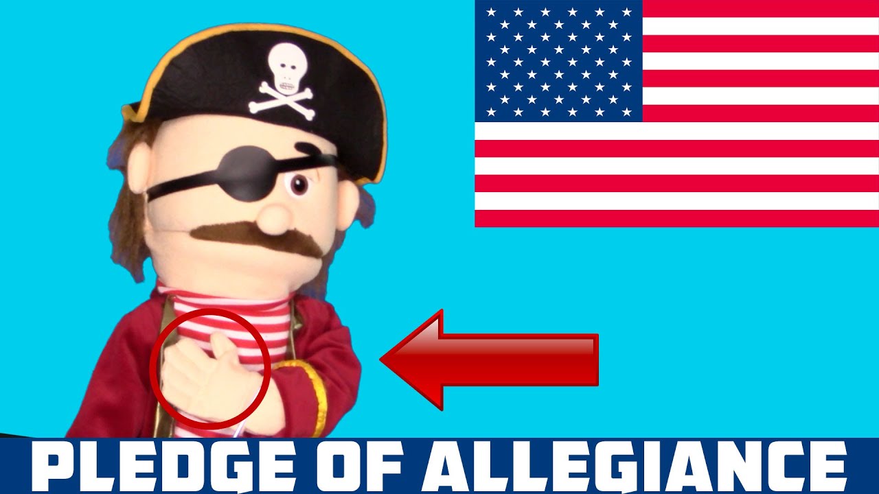 Mirrored Pledge of Allegiance: LEFT HAND for preschool, kindergarten ...