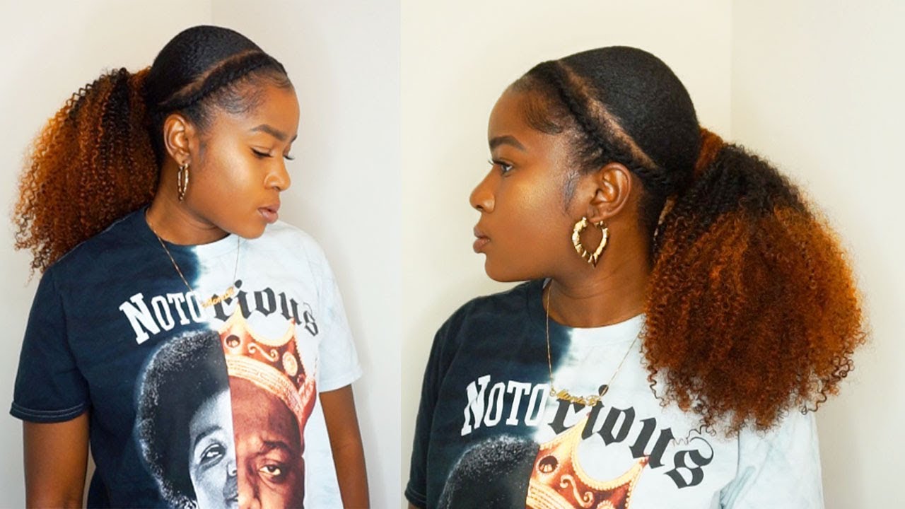 HOW TO DYE A DRAWSTRING PONYTAIL HAIR TUTORIAL ON SHORT 4C NATURAL HOW TO DYE A DRAWSTRING PONYTAIL HAIR TUTORIAL ON SHORT 4C NATURAL