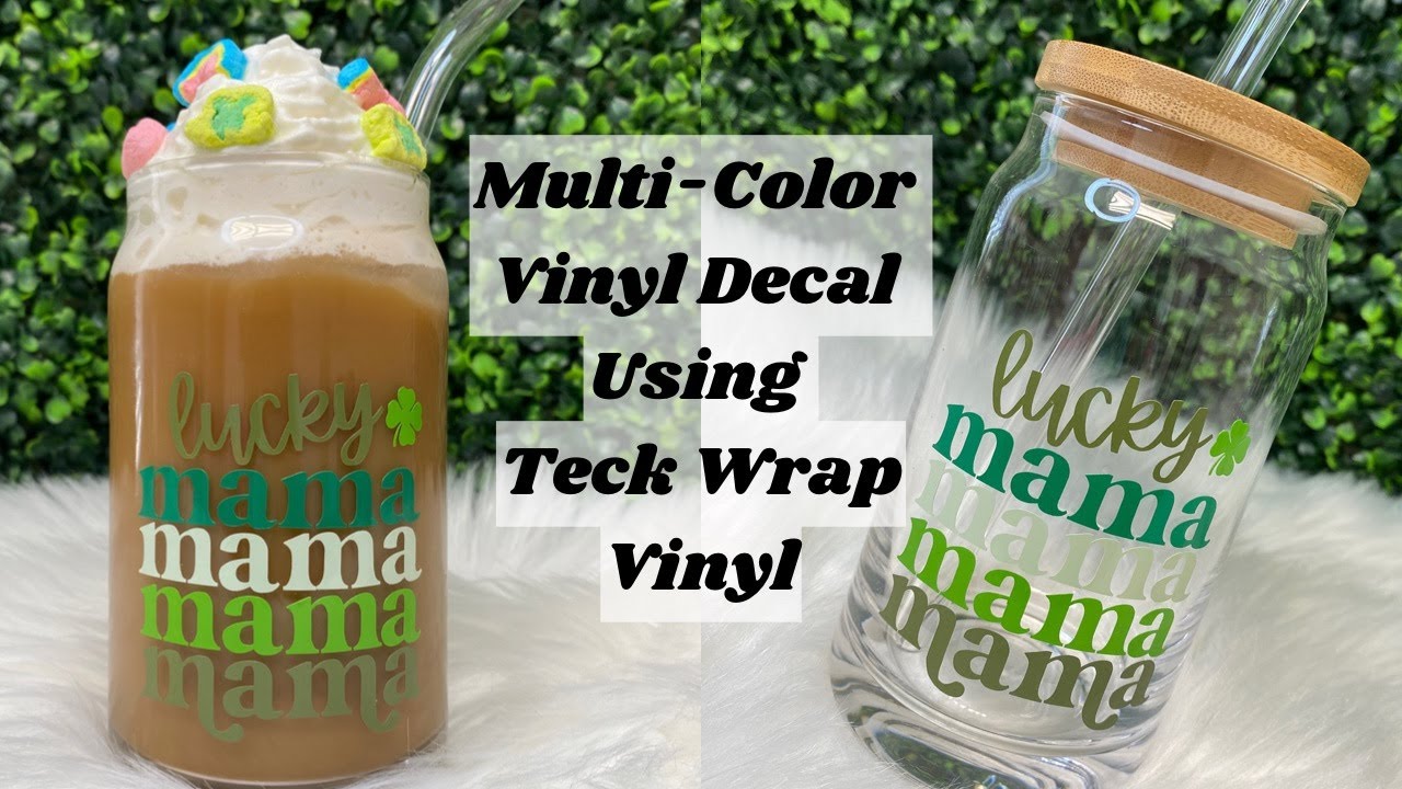 Multi-Color Vinyl Decal Using Teck Wrap Vinyl - YouTube