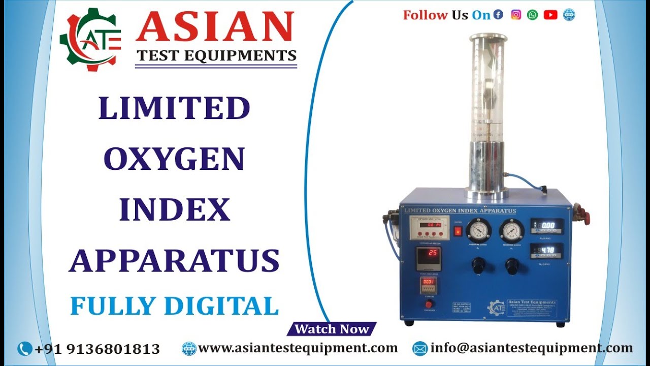 LIMITED OXYGEN INDEX APPARATUS FULLY DIGITAL | ASIAN LIMITED OXYGEN ...