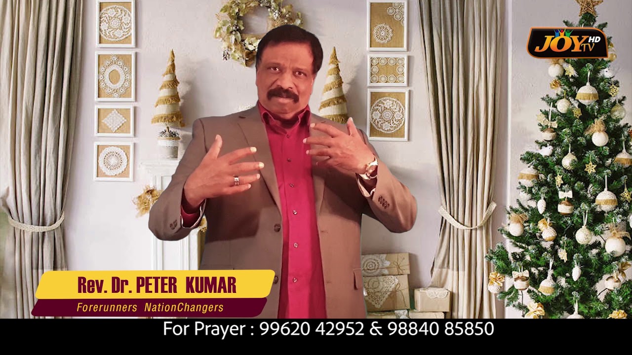 JOY TV Chennai || Forerunners Nation Changers || Rev.Dr. Peter Kumar ...