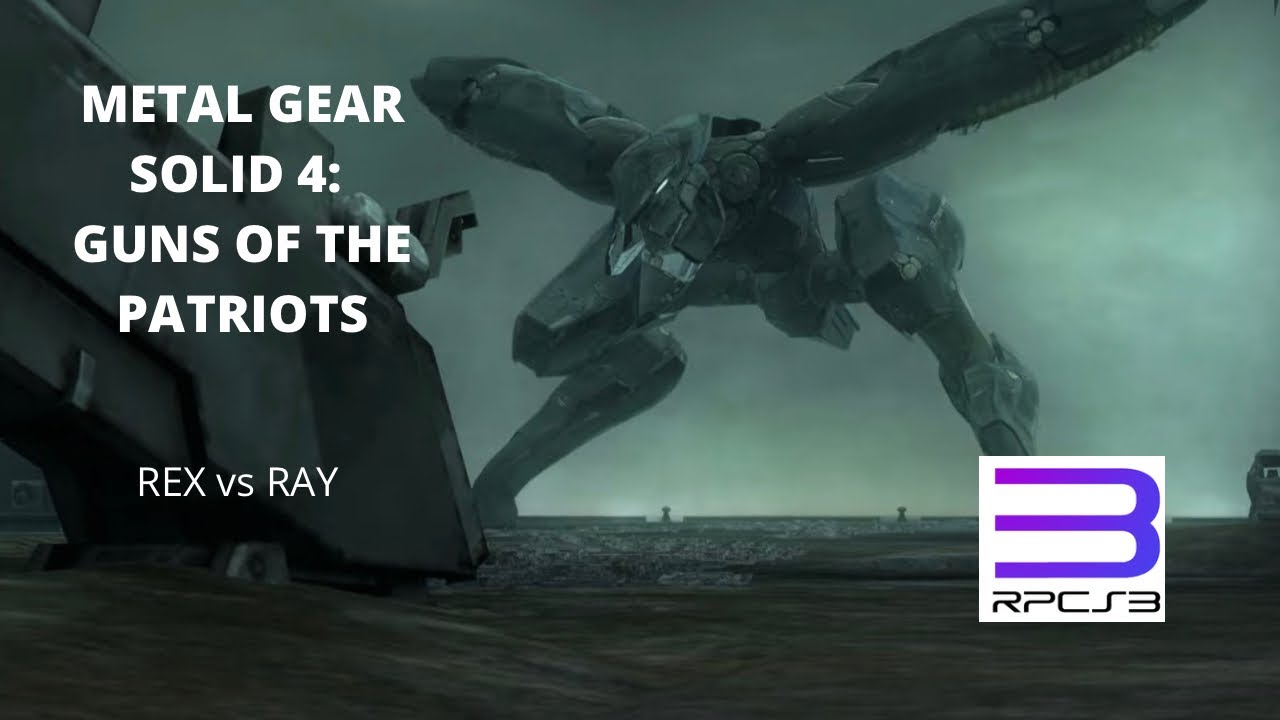 Metal Gear Solid 4 - Rex vs Ray (4K 60FPS) RPCS3 - YouTube
