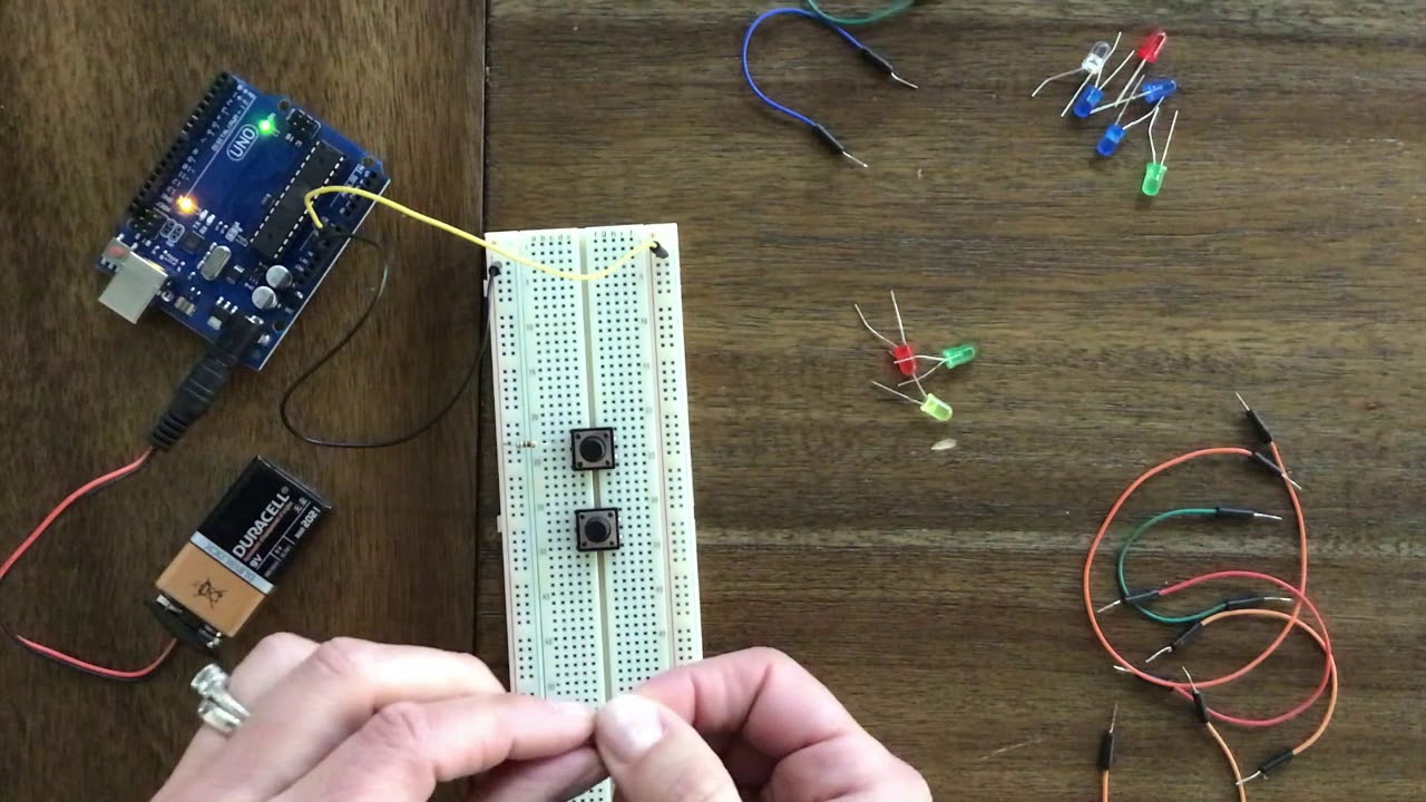 2 LEDs & 2 Buttons - YouTube