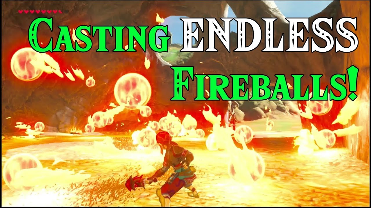 Casting ENDLESS Fireballs! Pyro Link & TINY Places in Zelda Breath of ...