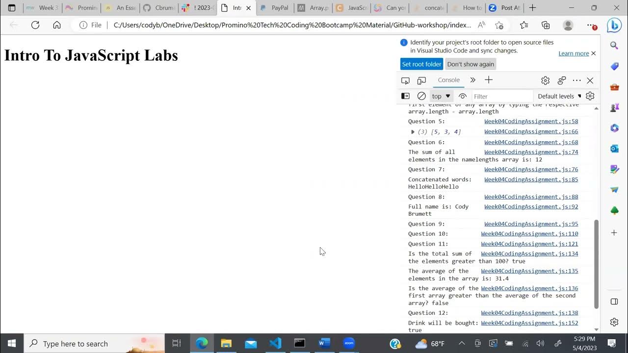 Promineo Tech Week 04 Coding Assignment - YouTube