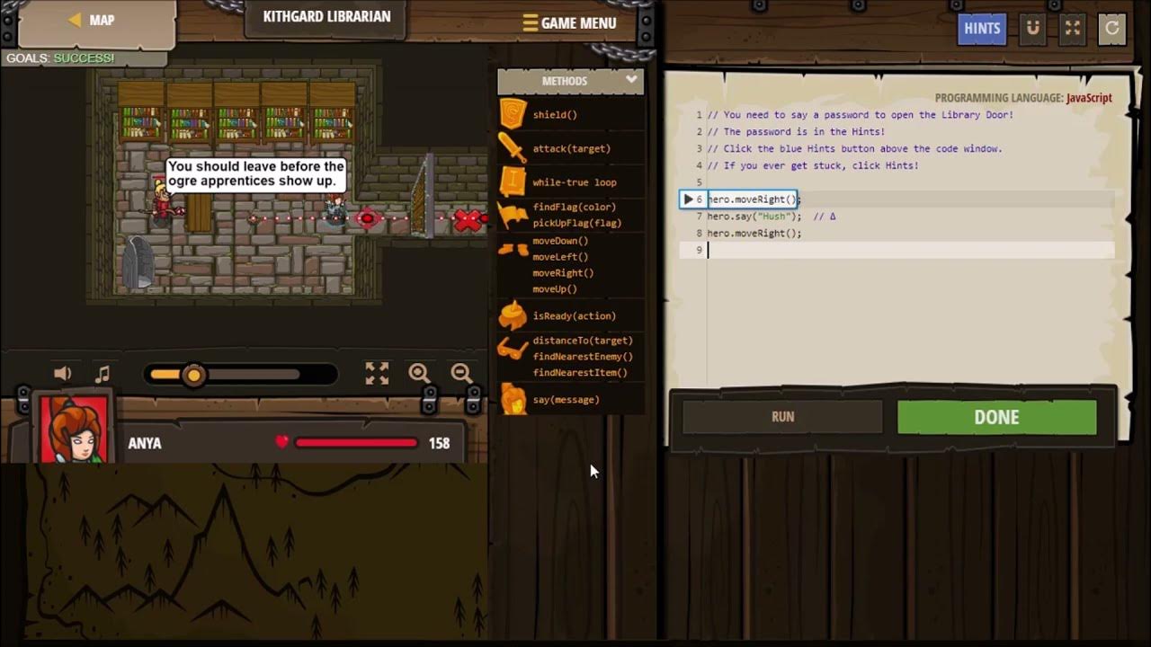 Kithgard Librarian CodeCombat - YouTube
