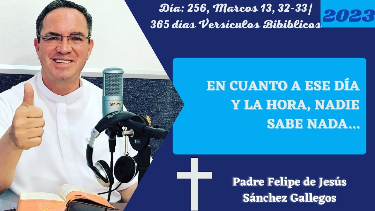 Dia 256 | Marcos 13 , 32-33 | 365 Versiculos Biblicos | Padre Felipe de ...