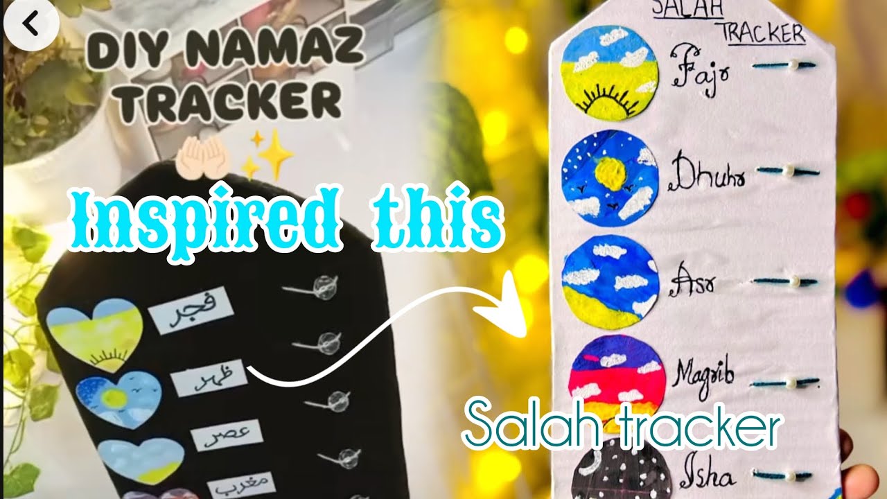 Pinterest inspired|diy namaz tracker🧕🏻 💜 - YouTube