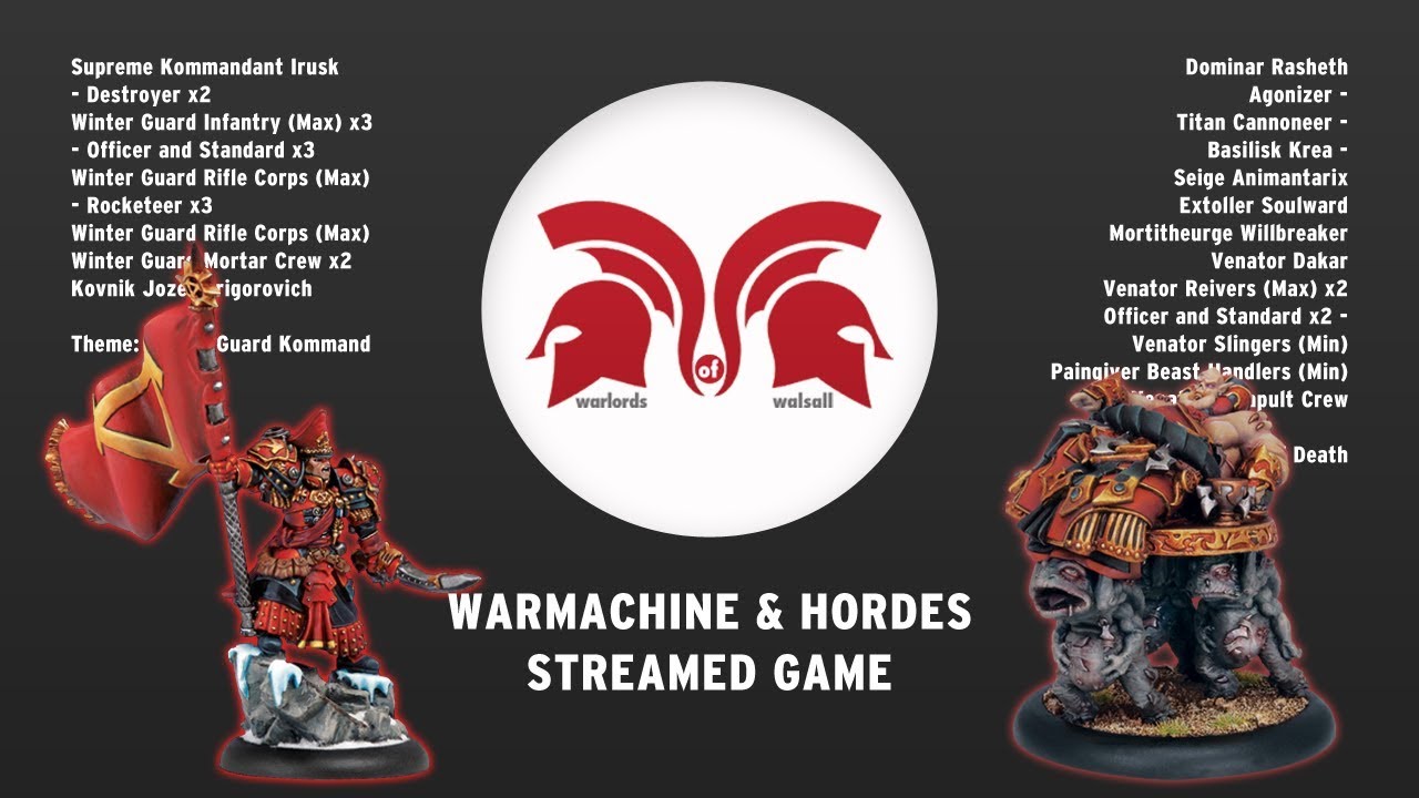 Irusk2 vs Rasheth - Warmachine & Hordes Mk3 Battle Report 22/09/2017 ...