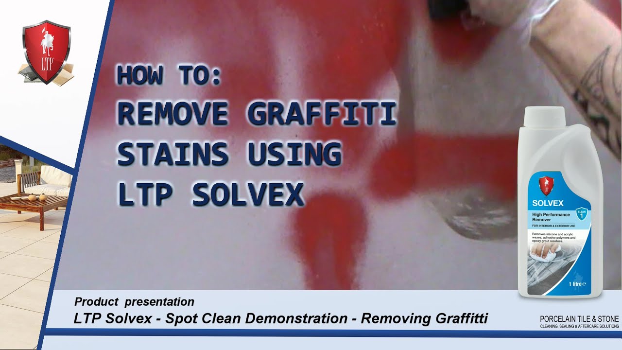 LTP - Solvex Spot Clean Demonstration - Removing Graffiti - YouTube
