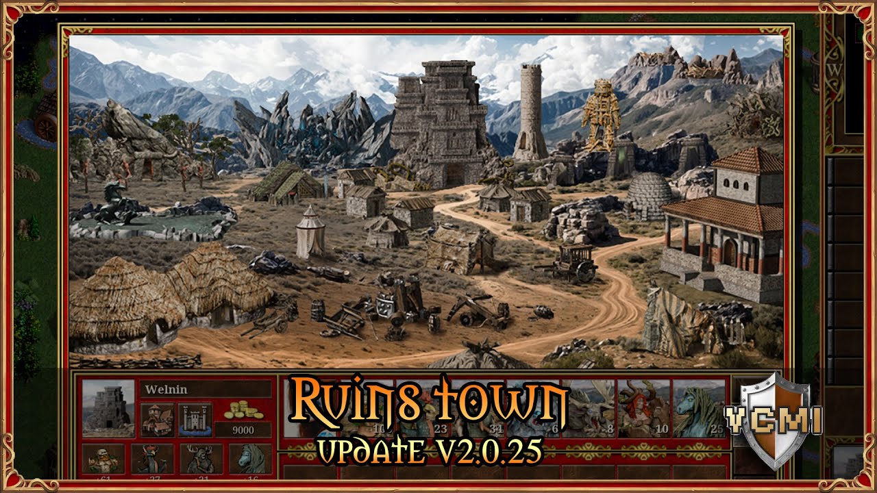 Ruins town v2.0.25 - town screen rework (VCMI) - YouTube