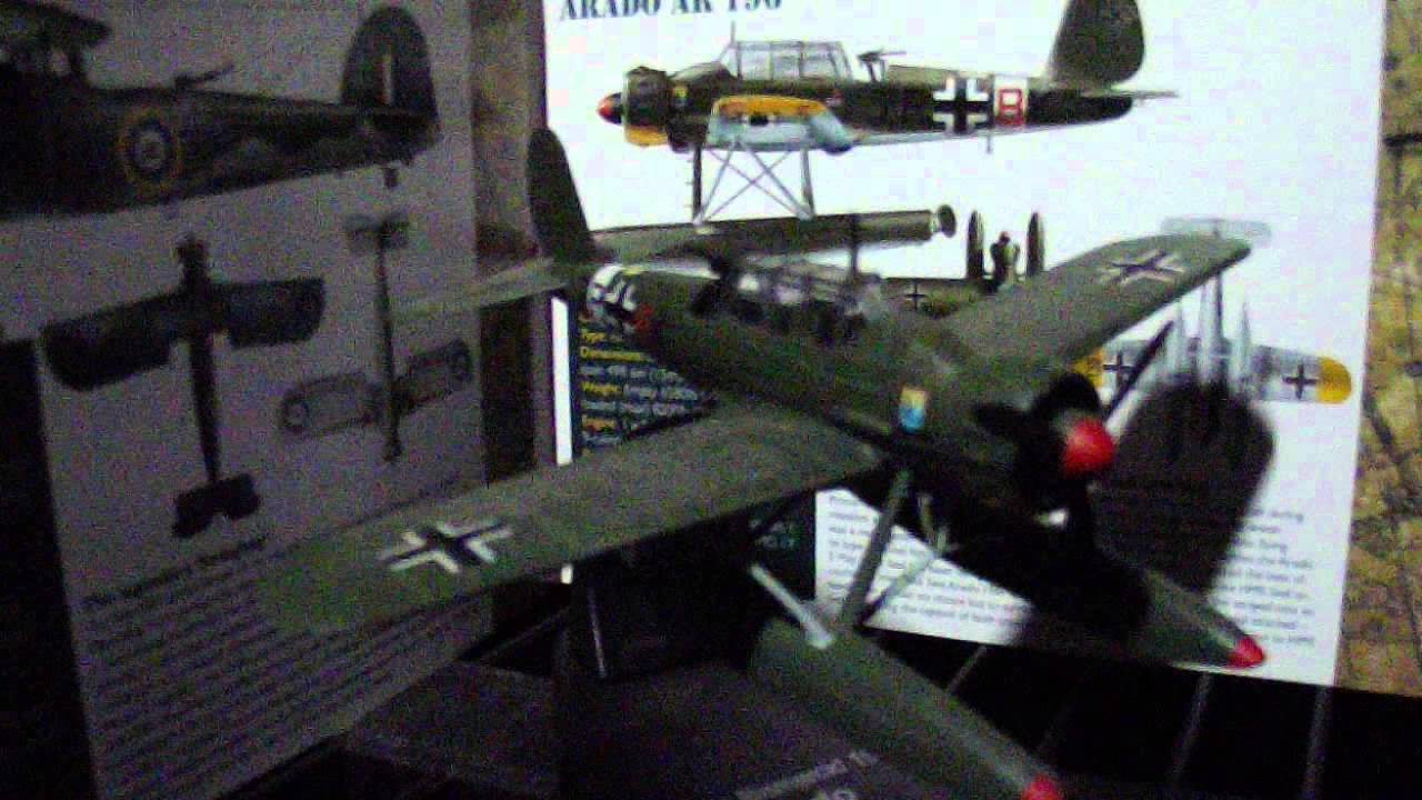 arado ar 196 german naval seaplane ww2 1:72 scale atlas editions - YouTube