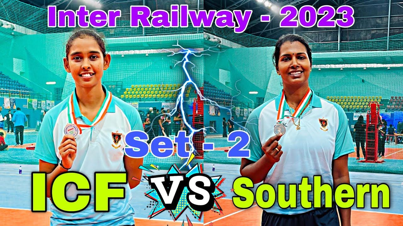 Fire Match 🔥 ICF vs Southern Railway 👌Set - 2 | Inter Railway ...
