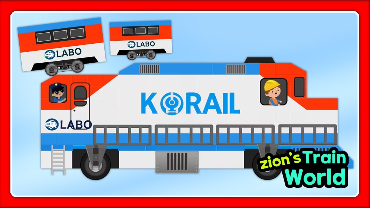 Labo Brick Train #735 Korea Diesel Train - YouTube