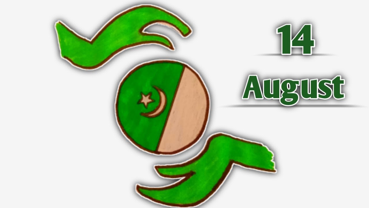 How To Draw 14 August Special Independence Day Drawing|| Pakistan Azadi ...