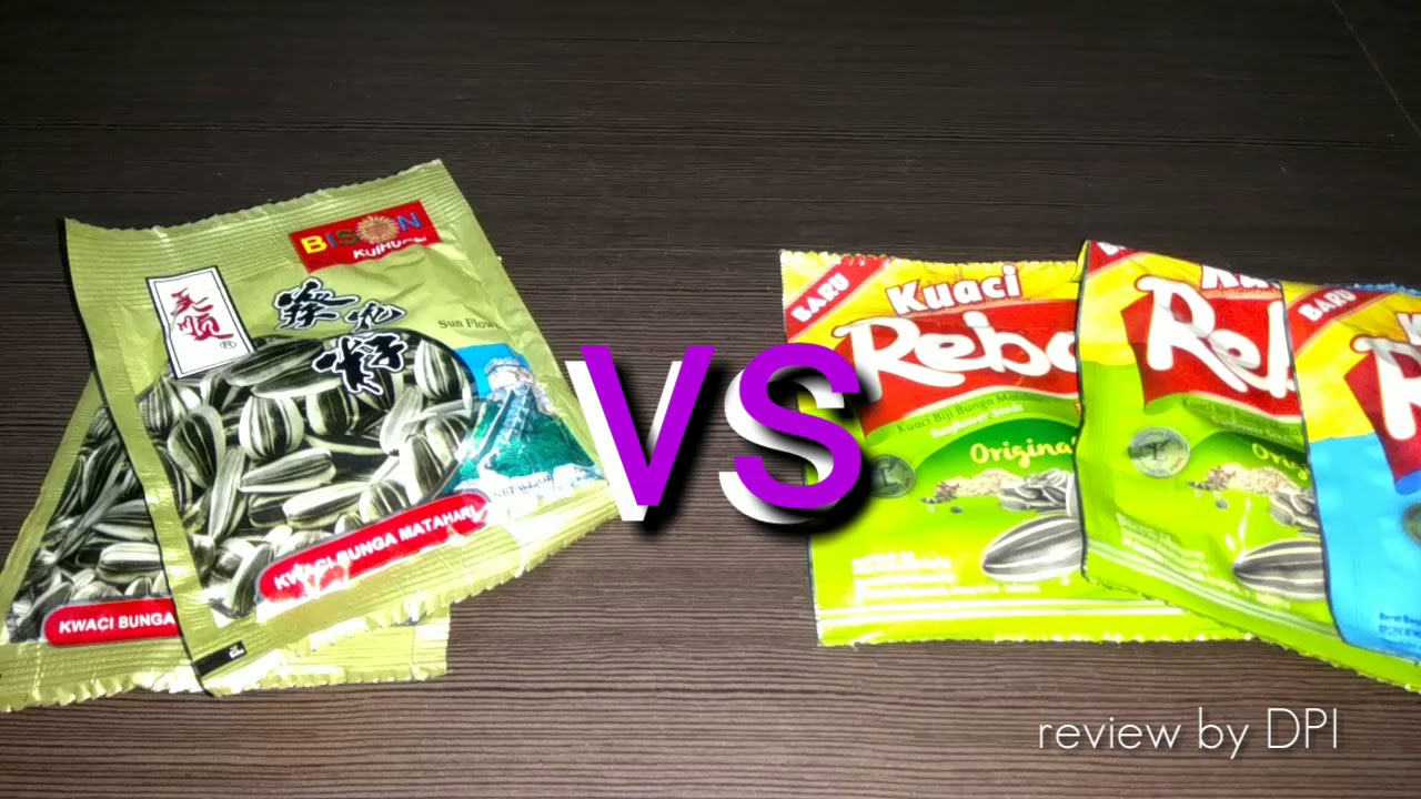 Kwaci bison vs kuaci rebo - YouTube