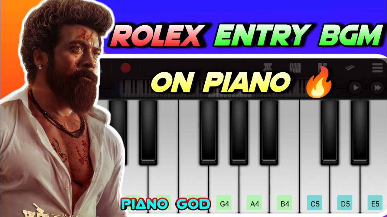 Rolex Bgm Piano Cover ( Piano Tutorial ) Suriya | Anirudh | Vikram ...