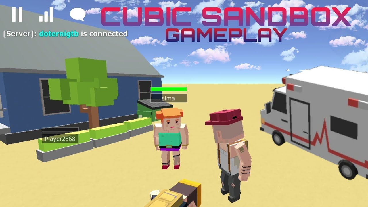 CUBIC SANDBOX: First time playing and a girl saved my life | Android ...