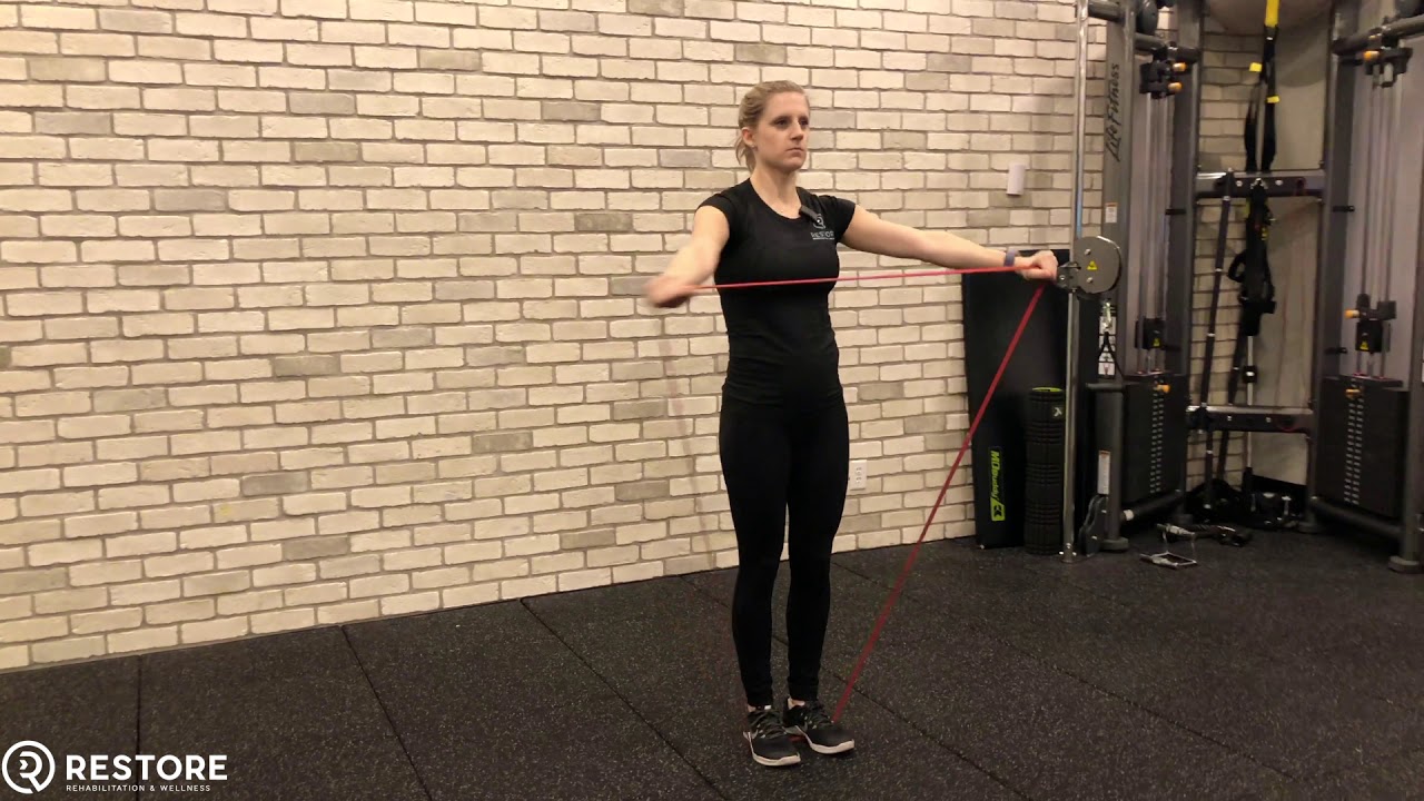 Banded Front Raise to Pull Apart - YouTube