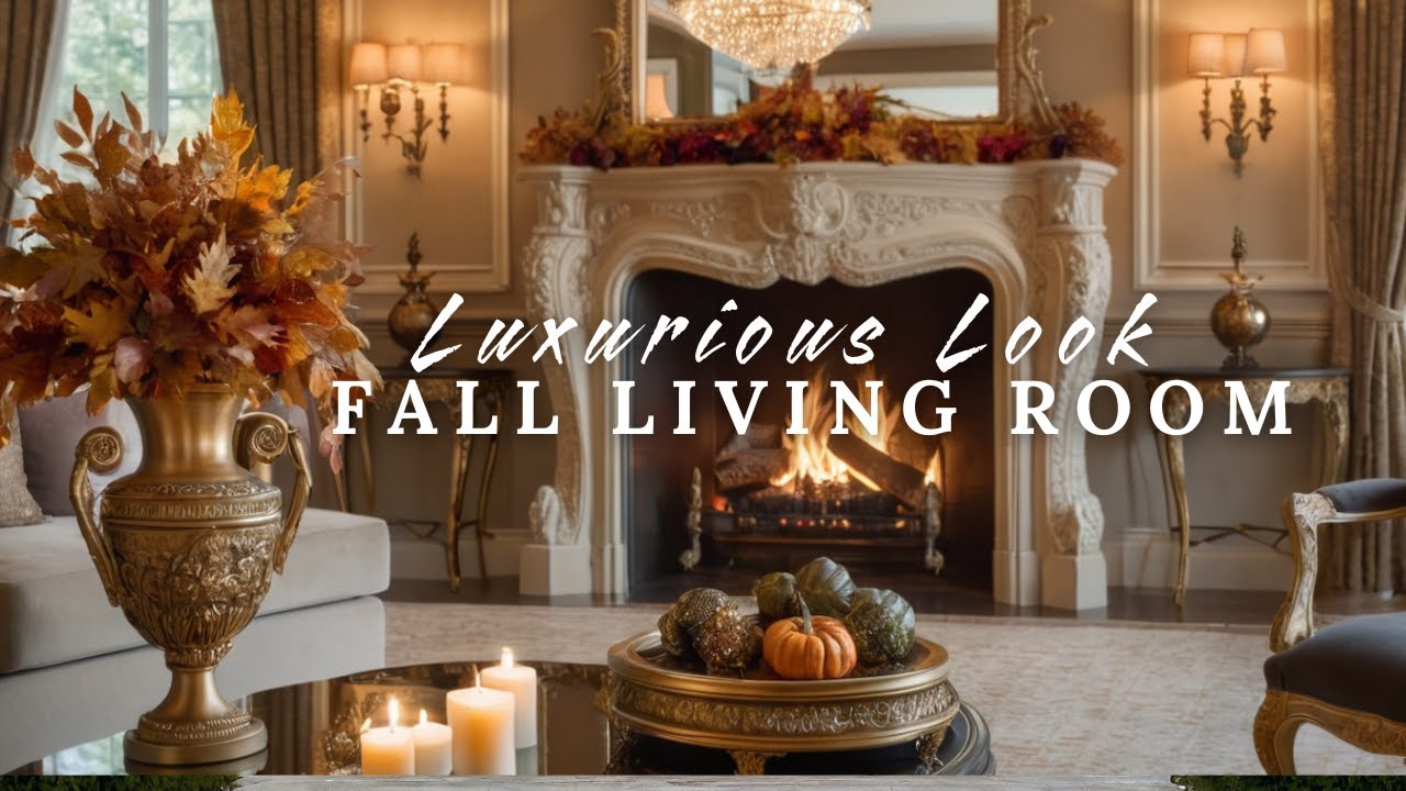 Luxury Fall Living Room Makeover Decor Ideas 2024: Elegant and Cozy ...