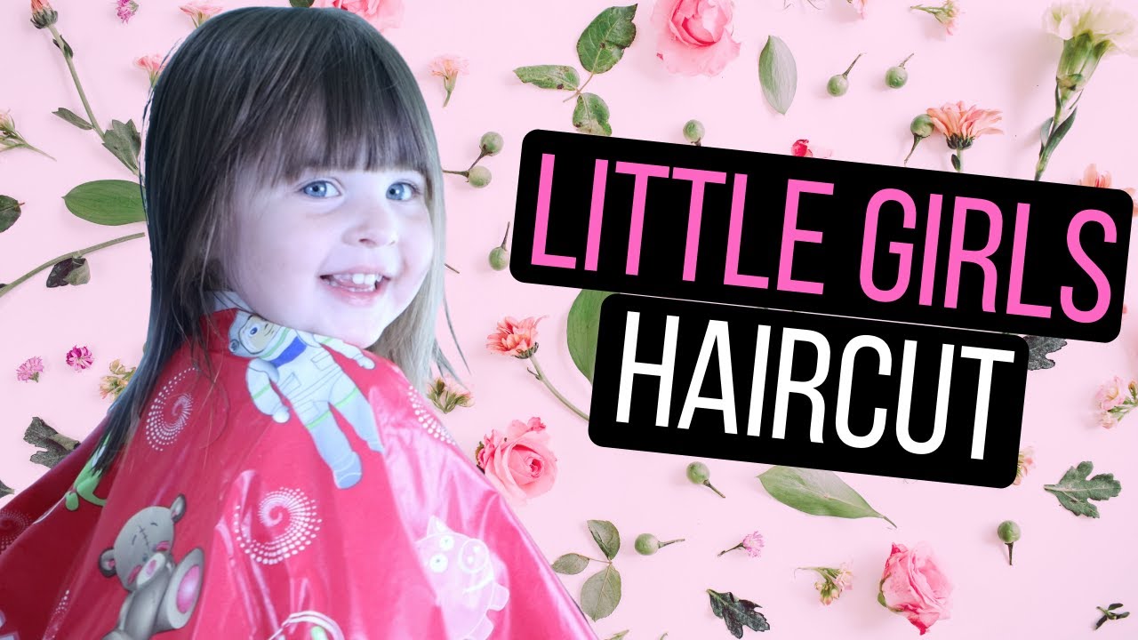 Kid's Haircut for Little Girls | Toddler Girl's Haircut Tutorial - YouTube