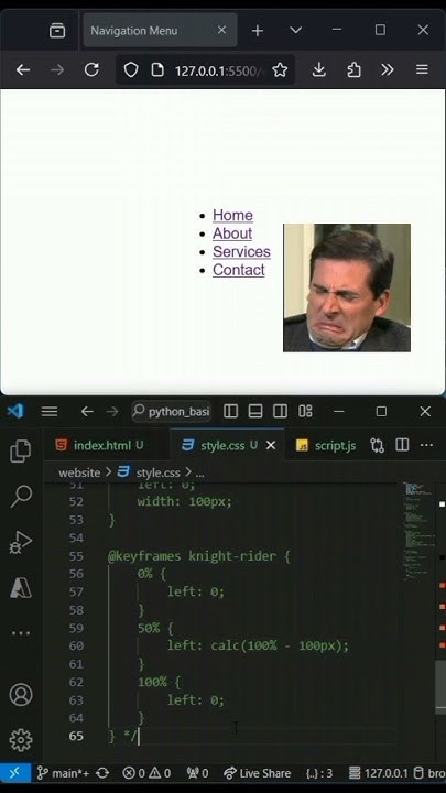 Stunning Neon Navigation Menu.#programming #webdesign #coding #css #html #javascript #fyp #viral ...