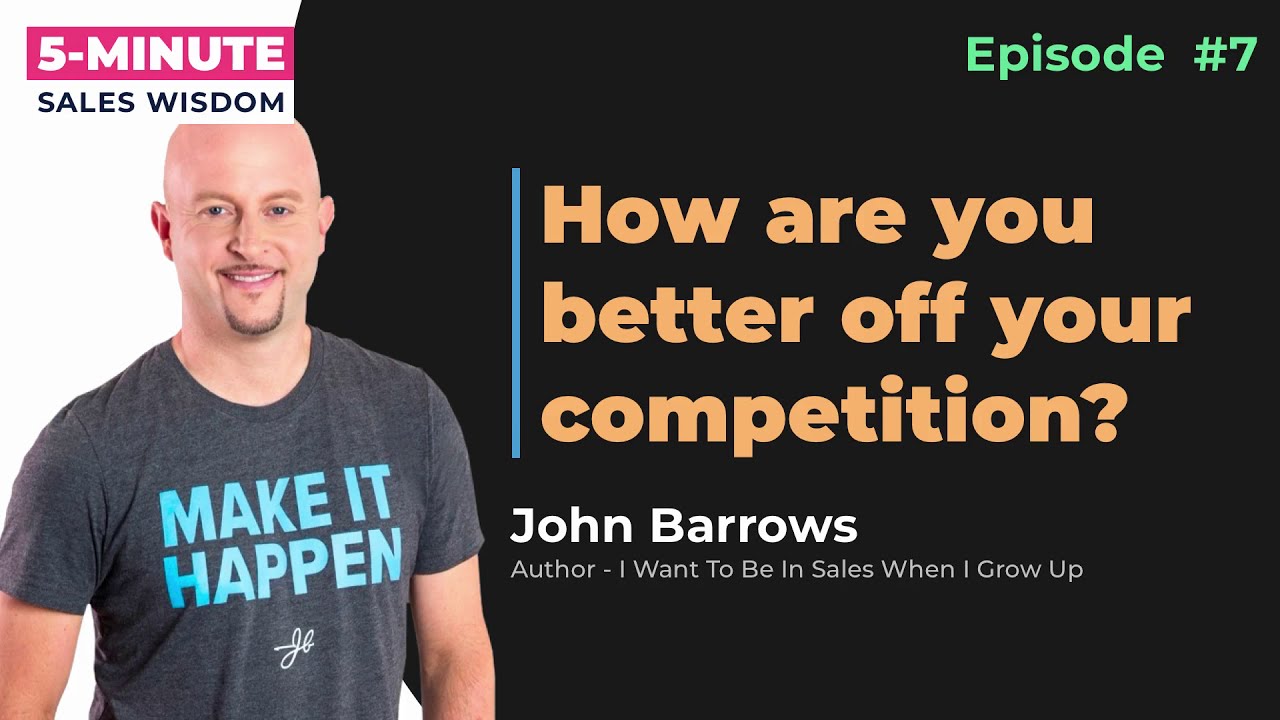 Perfect way to answer - “Is your product better than your competition ...