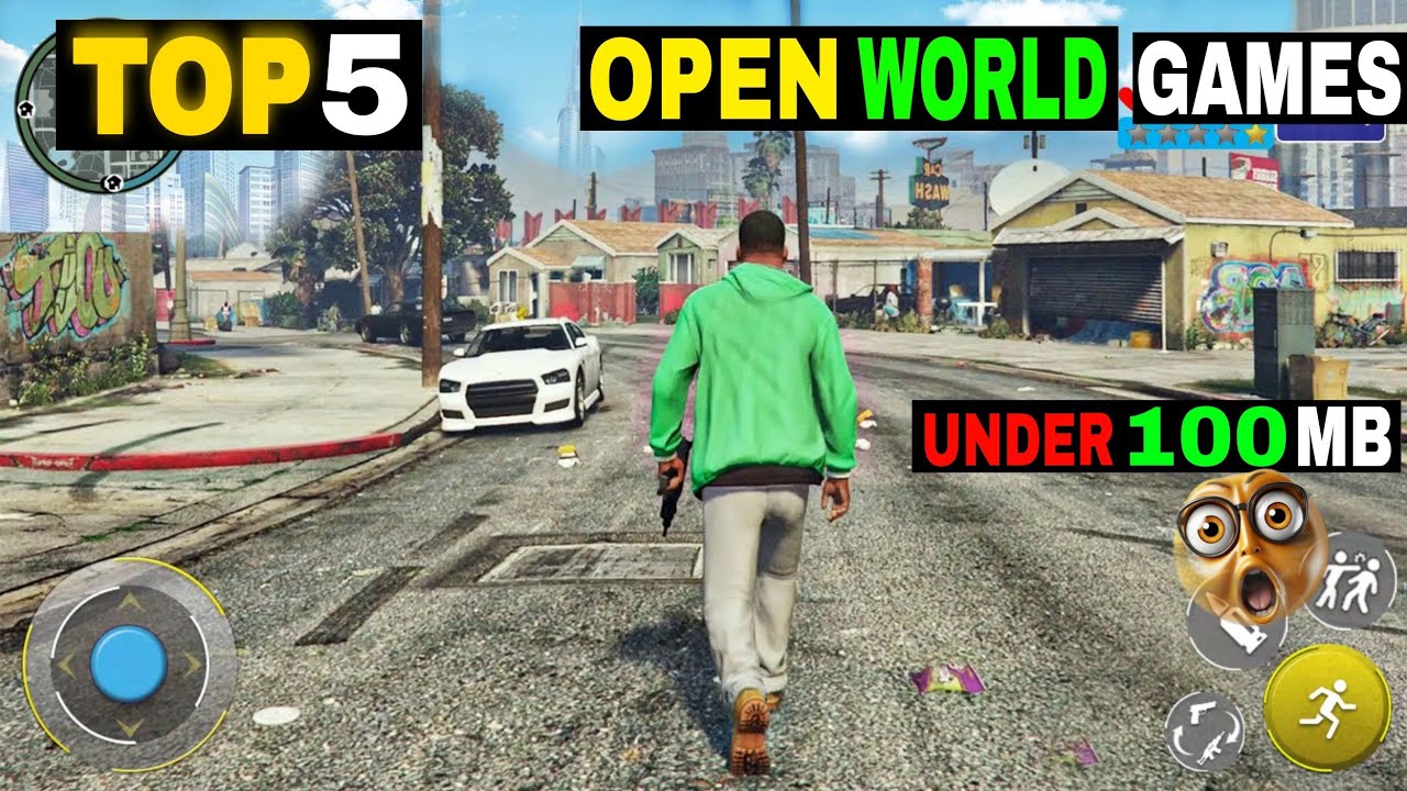 Top 5 Best Realistic Open World Game Under 100MB | Top 5 Best Open ...