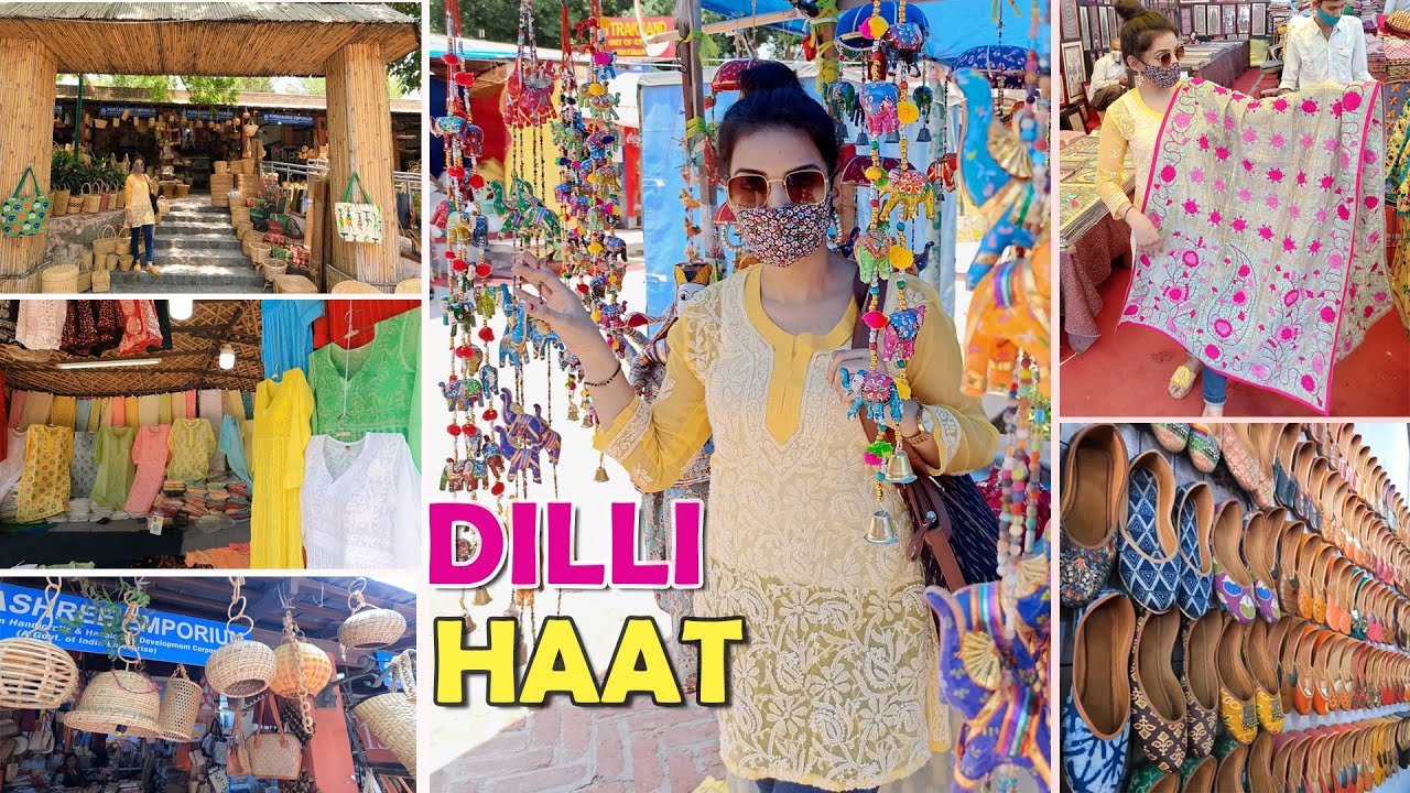 Dilli हाट घूमिये मेरे साथ amazing dupatta,saree home decor and ...
