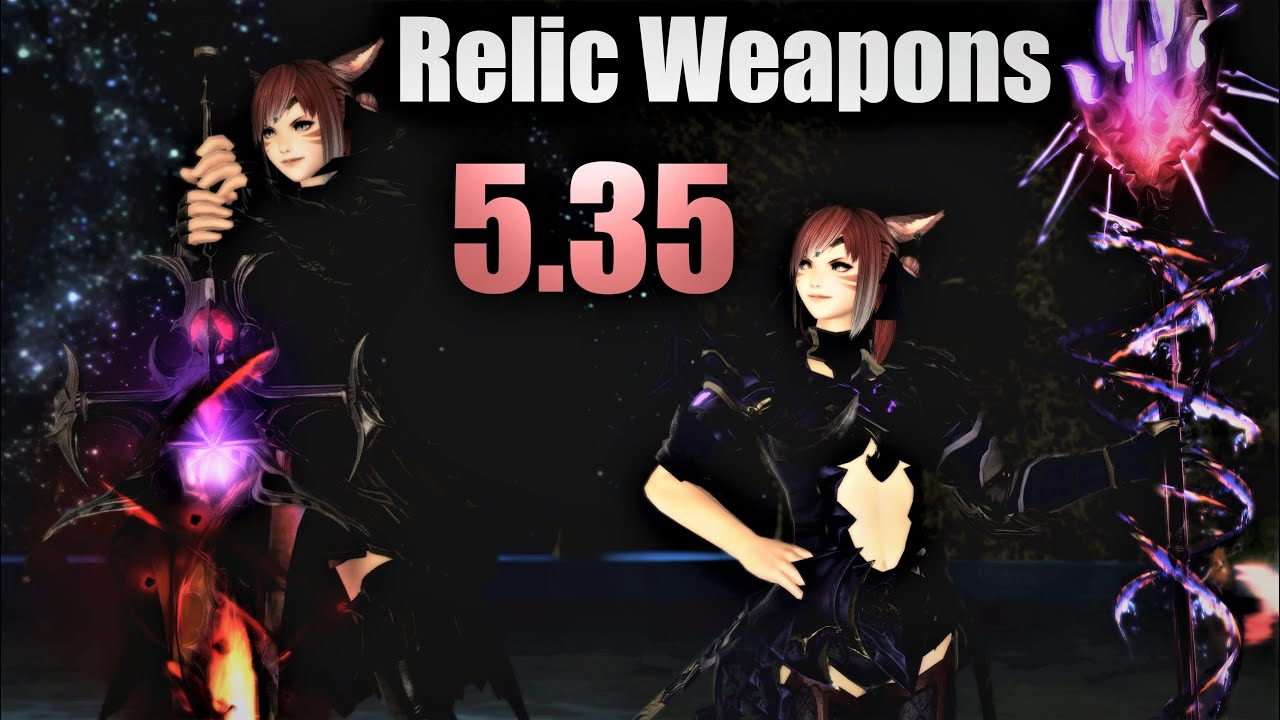 All New Ilvl 500 - Relic Weapons | Shadowbringers Relic 2nd Stage - YouTube